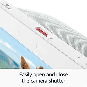 Echo Show 8 (3rd Gen, 2023 release) + Alexa Emergency Assist Monthly (auto-renewal) | With Spatial Audio and Smart Home Hub | Glacier White