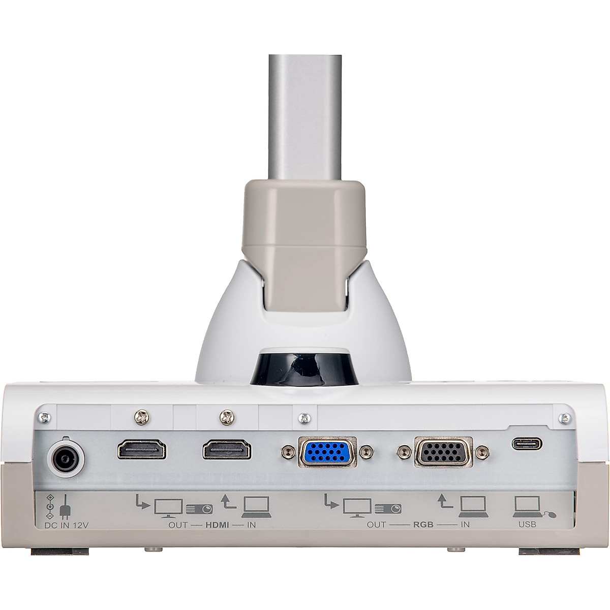 Elmo 1380 Model TT-12G Interactive Document Camera, 4K Ultra HD, 12MP 1/2.3" Image Sensor, 12x Optical Zoom, 16x Digital Zoom, Built-in SD Card Slot, Multiple Outputs, Replaced 1378 Model TT-12F