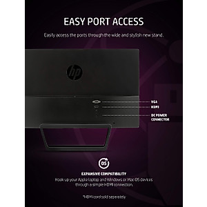 HP Pavilion 22CWA 21.5 IPS LED Monitor 1920x1080 Full HD HDMI VGA (Renewed)