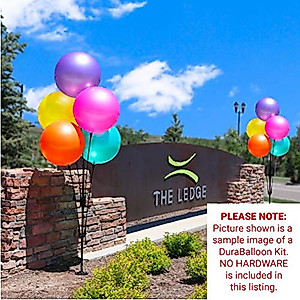 DuraBalloon Reusable Helium Free Replacement Balloons (5-Pack) - Weatherproof Plastic Outdoor Balloons NO HARDWARE INCLUDED