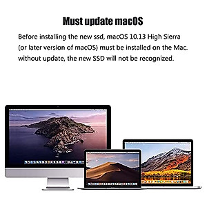 Pstaroth NVMe SSD 512GB PCIe Gen3x4 Internal Solid State Drive with 3D NAND for MacBook Air (Mid 2013-2017), MacBook Pro(Retina, Late 2013-Mid 2015), Mac Pro(2013) & Mini (2014), iMac(2013-2017)