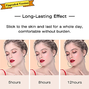 SIAMHOO 2pcs Air Cushion CC Cream Mushroom Head,BB Cream,Foundation Makeup Moisturizing Foundation Brightening Fitting Base,Concealer Lasting(NATURAL)