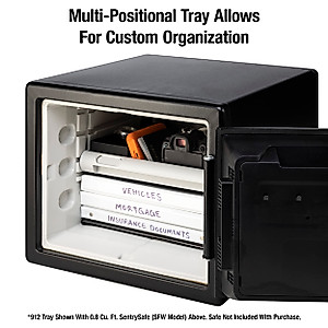 SentrySafe Shelf Insert for SFW082 and SFW123 Fireproof and Waterproof Safes, Multi-Positional Safe Tray Accessory for 0.8 and 1.2 Cubic Foot Safes, 912