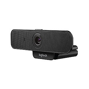 Logitech C925-E Webcam, HD 1080p/30fps Video Calling, Light Correction, Autofocus, Clear Audio, Privacy Shade, Works with Skype Business, WebEx, Lync, Cisco, PC/Mac/Laptop/Macbook - Black