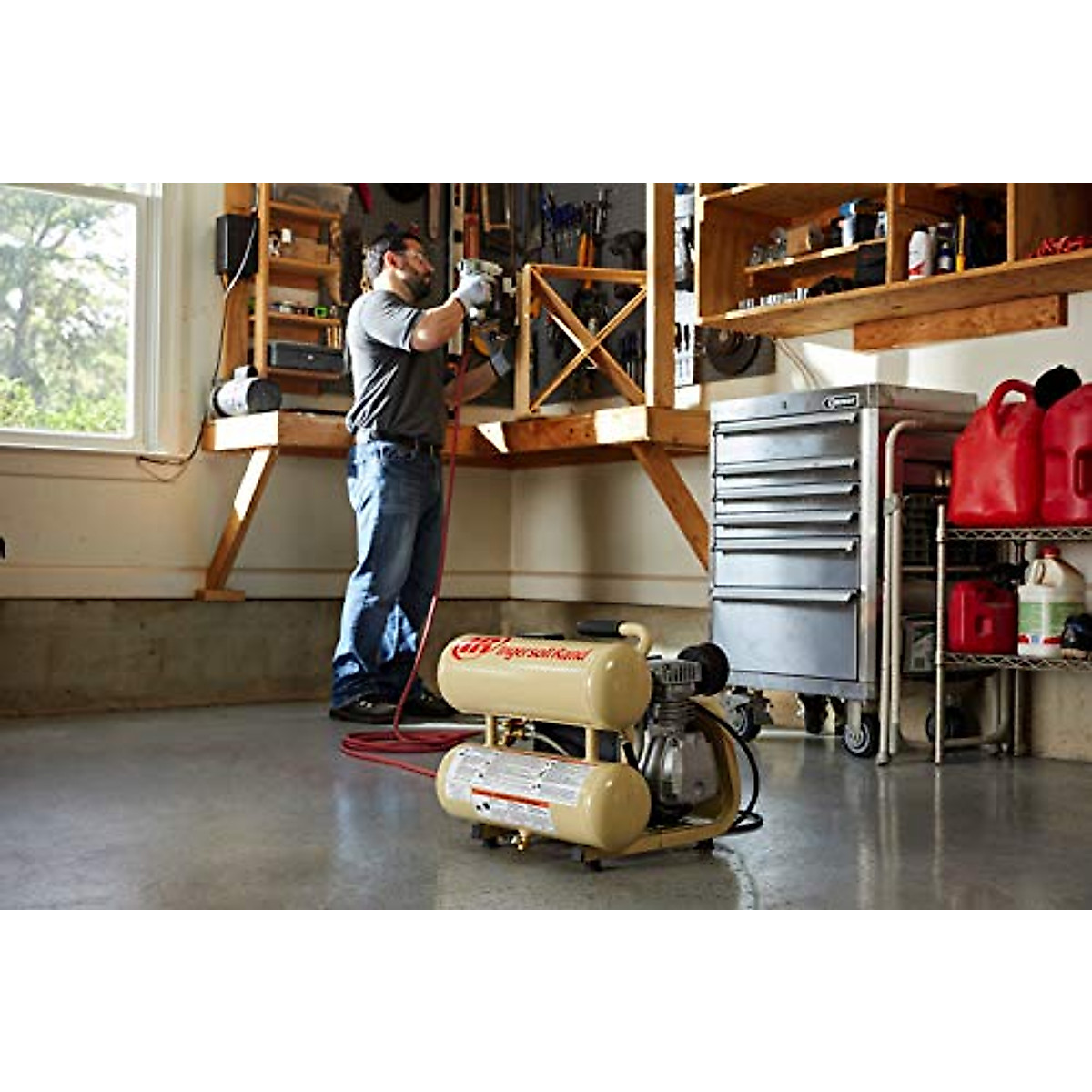 Twin-Stack P1IU-A9 2 HP 4 Gallon Portable Air Compressor