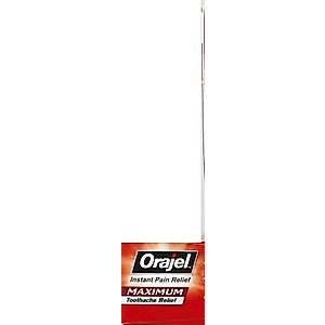 Orajel 3X for Toothache & Gum Pain: Maximum Gel Tube 0.42oz - From #1 Oral Pain Relief Brand - Orajel for Instant Pain Relief