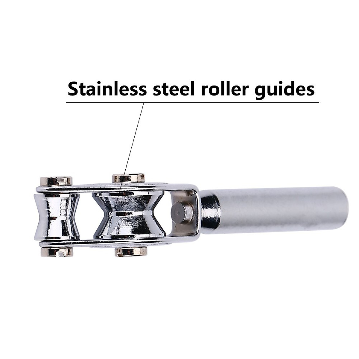 VGEBY Fishing Rod Tip-top Double Roller 5/6/7/8mm Inner Diameter for Boat Fishing Trolling (5#) Roller Rod Tip Fishing Rod Roller Tip Fishing Rod Roller Tip Fishing Rod Roller Tip