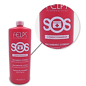 Felps SOS Kit Shampoo and Conditioner for Intense Treatment 2x1L/2x33.8fl.oz