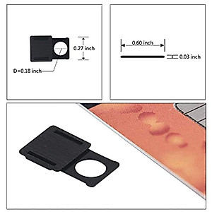 ALXCD Webcam Slider Cover for Laptop, 3 Pcs Ultra Thin 0.03 inch Plastic Slider Cover for Computer Laptop Mac Web Camera (Black)