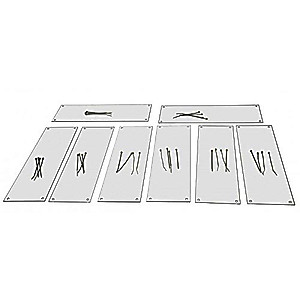 Urine Scatter Guard (8 Pack) for Cage - Clear and Bendable - Keep Bedding and Litter in Cage - Used for Guinea Pigs, Hedgehogs, Hamsters, Chinchillas, Rabbits, Reptiles and Other Small Animals