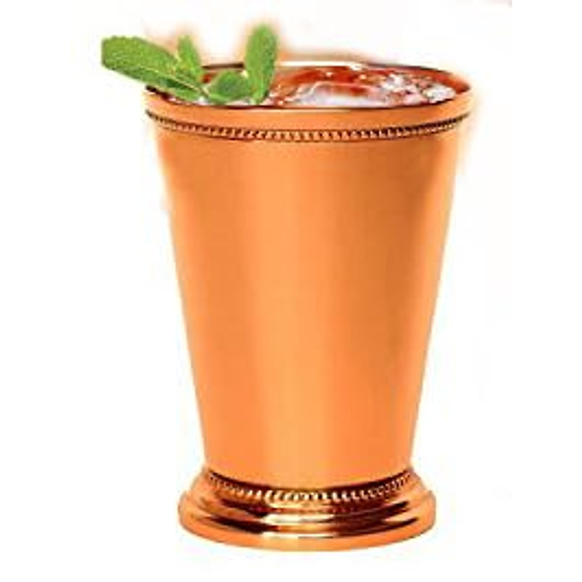 PARIJAT HANDICRAFT Copper tumbler - 100% pure copper tumbler for moscow mules beautifully handcrafted Capacity 12 Ounce handmade embossed mint julep cup.