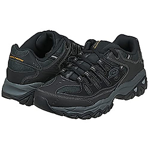 Skechers mens Afterburn M. Fit fashion sneakers, Black, 10 X-Wide US