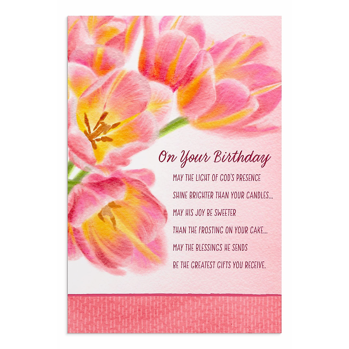 DaySpring - There is No One Like You - 4 Floral Birthday Card Assortment with Scripture - 12 Birthday Boxed Cards & Envelopes (U1199)