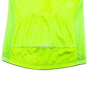 BIYINGEE Women's Cycling Jersey Short Sleeve Sweat Wicking Fluorescence Green Size S