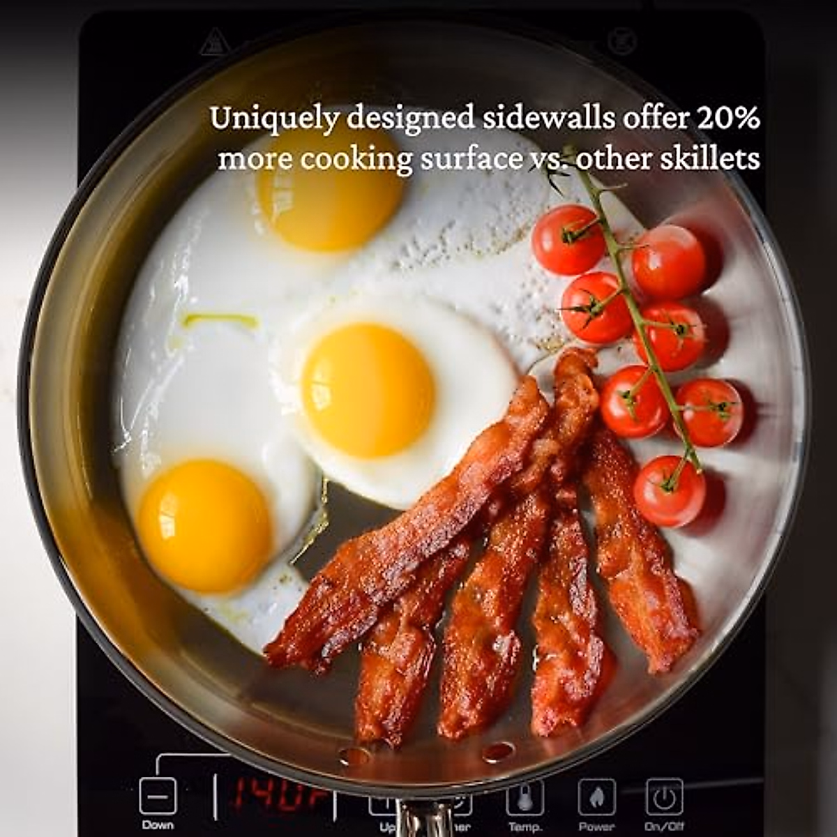 Hestan - CopperBond Collection - 100% Pure Copper Frying Pan, Induction Cooktop Compatible, 12.5-Inch