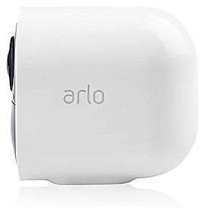 Arlo Ultra Smart Home Security Cameras, Alarm, Rechargeable, Colour Night Vision, Indoor/Outdoor, 4K UHD, 2-Way Audio, Spotlight, 180 Degree View, Add On Camera - SmartHub Needed, VMC5040