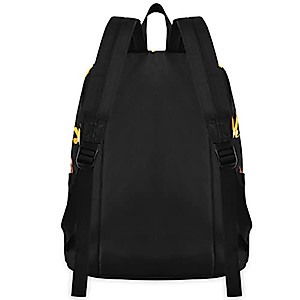 ZzWwR Cute Monkey Banana Large Portable Laptop Backpack,Durable Travel Bag for Men Women School Bookbag Work Fit 16.5 Inch Notebook