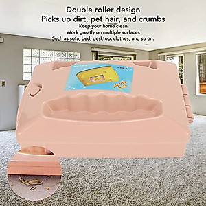 Carpet Debris Brush Double,Carpet Sofa Sweeper Double Roller Remove Debris Table Sweeper Cleansing Brush for Desktop Bed