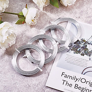 Fashewelry 5mm Aluminum Flat Wire Silver 32.8Ft Bendable Nose Wire for Face Masks Soft Craft Wire for Wire Wrapping, Resin Bezel Frame, Jewelry Ring Making