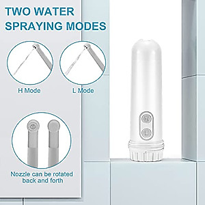 Portable Bidet-Female Personal Hygiene Cleaning Soothing Postnatal Care, Perineum, haemorrhoid Treatment Outdoor Camping, Adjustable Water Pressure Level (White)