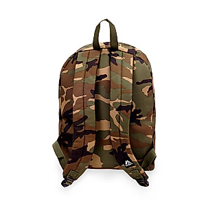 Everest Classic Woodland Camo Backpack, Camouflage, One Size