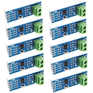 DiGiYes 10PCS MAX485 RS485 Transceiver Module TTL UART Serial to RS485 Instrument Interface Module 5V Development Accessories Board