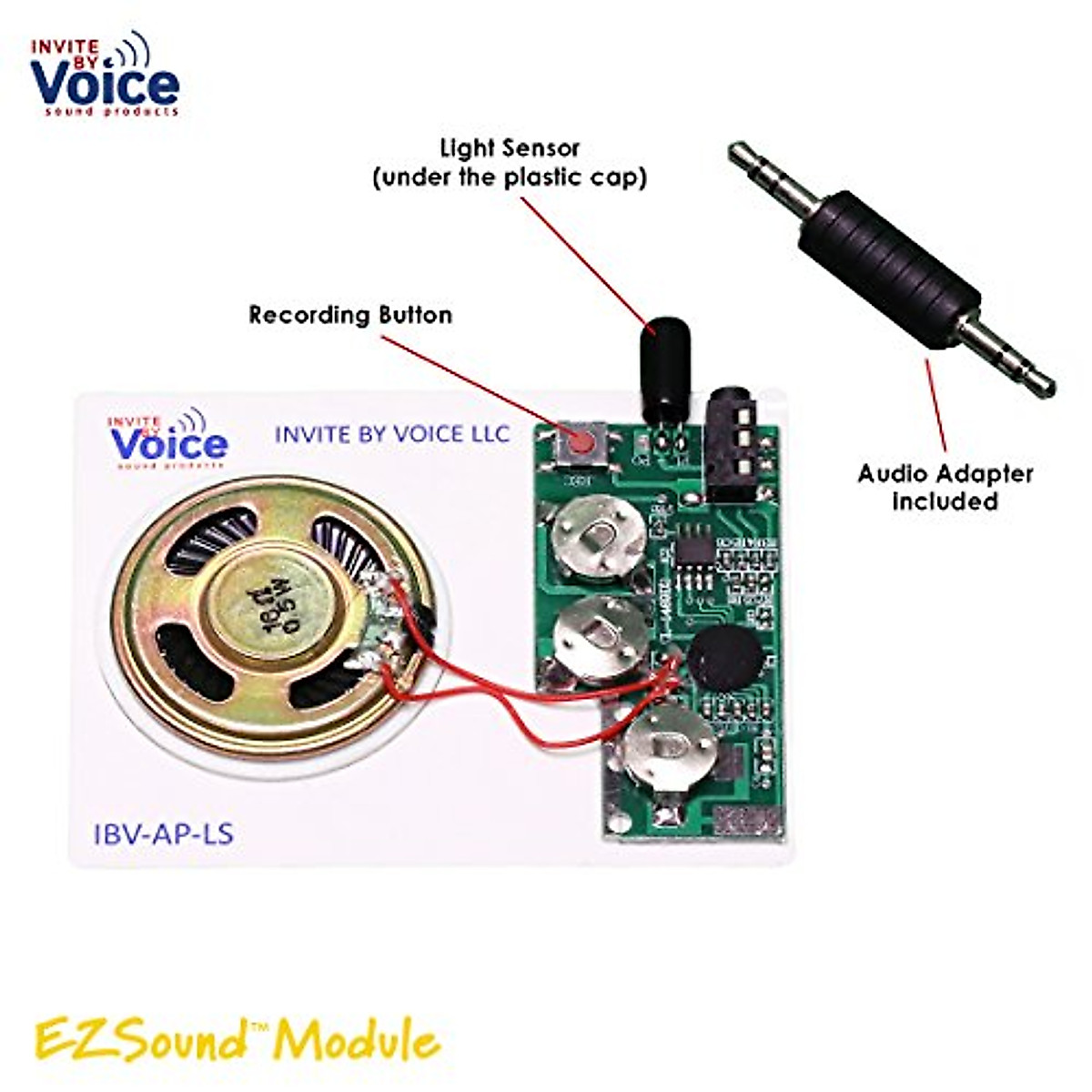 EZSound Module - Light Activated - Easy to Record - 120 Seconds Recording - High Sound Quality