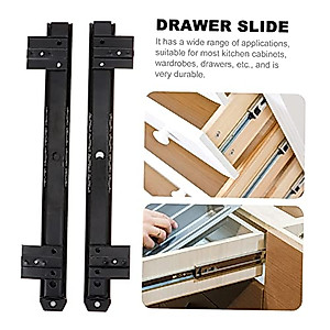 1 Pair Keyboard Track Vanity Accessories Silent Keyboard Black Keyboard Under Desk Tray Keyboard Drawer Keyboard Tray Ke