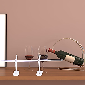 uxcell 4pcs Acrylic Light Saber Display Stand, 3.5 Inch Knife Sword Display Holder Rack Fixed Blade Knife Collection for Displaying Single Knife on the Desktop Home Decoration, Clear Base