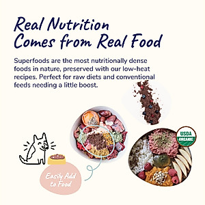 kin+kind Natural Cranberry Supplement Powder for Dogs&Cats - Boost Healthy Immunity and Bladder Support with Organic Formula - Organic Cranberry, Blueberry and Coconut - Small 4oz - Made in USA