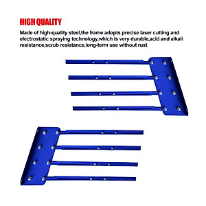 TIANIUSEEN Screen Printing Drying Rack 4 Layers Wall Mounted Adjustable Screen Frame Rack Shelf Storage Screen Frame Holder