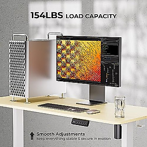 SOHOMACH Electric Standing Desk - Adjustable Height with Memory Preset, 48 x 24 Inches Ergonomic Design Home Office Standing Desk