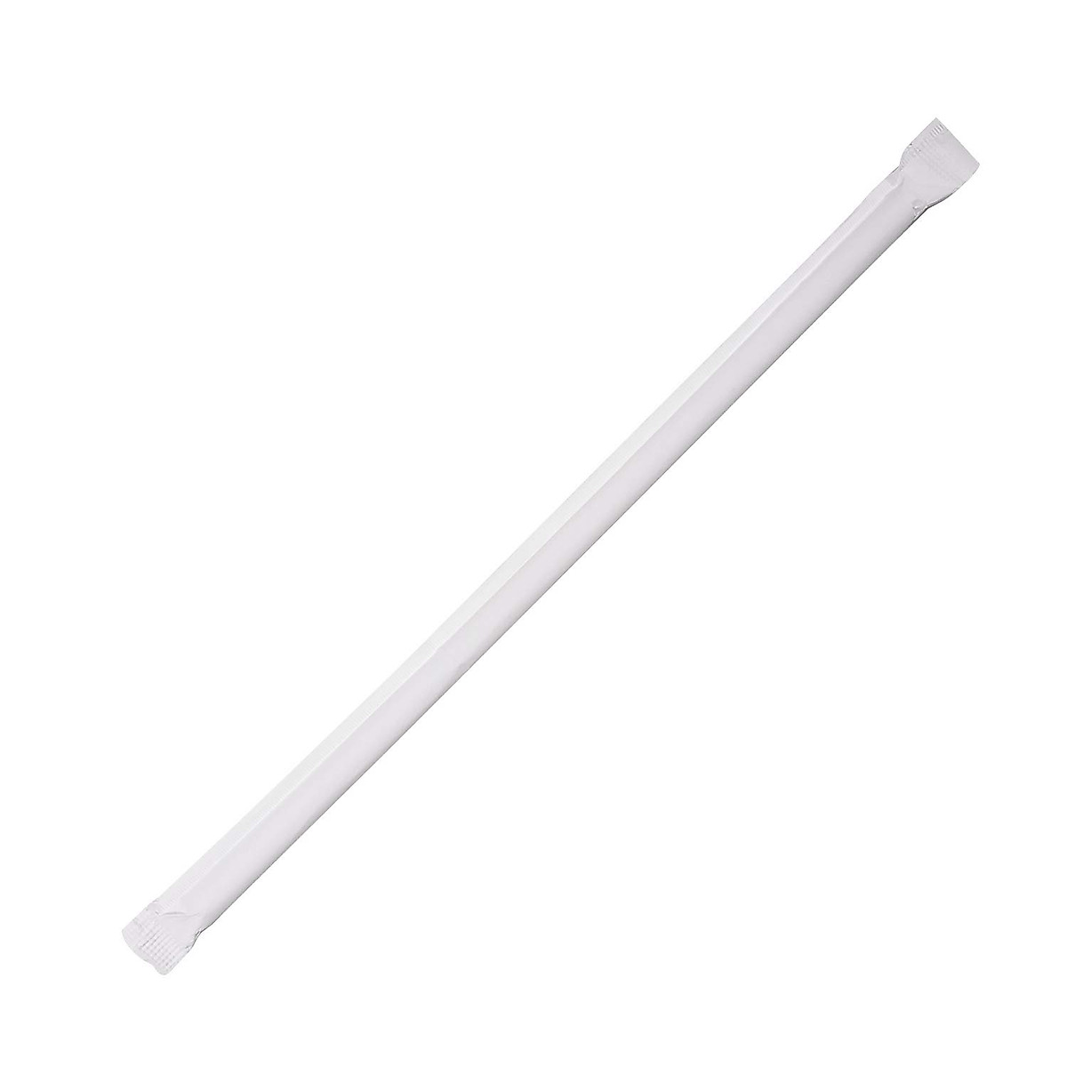 Karat C9090 7.75" Jumbo Straws (5mm Diameter), Paper-Wrapped, Clear (Case of 12000)