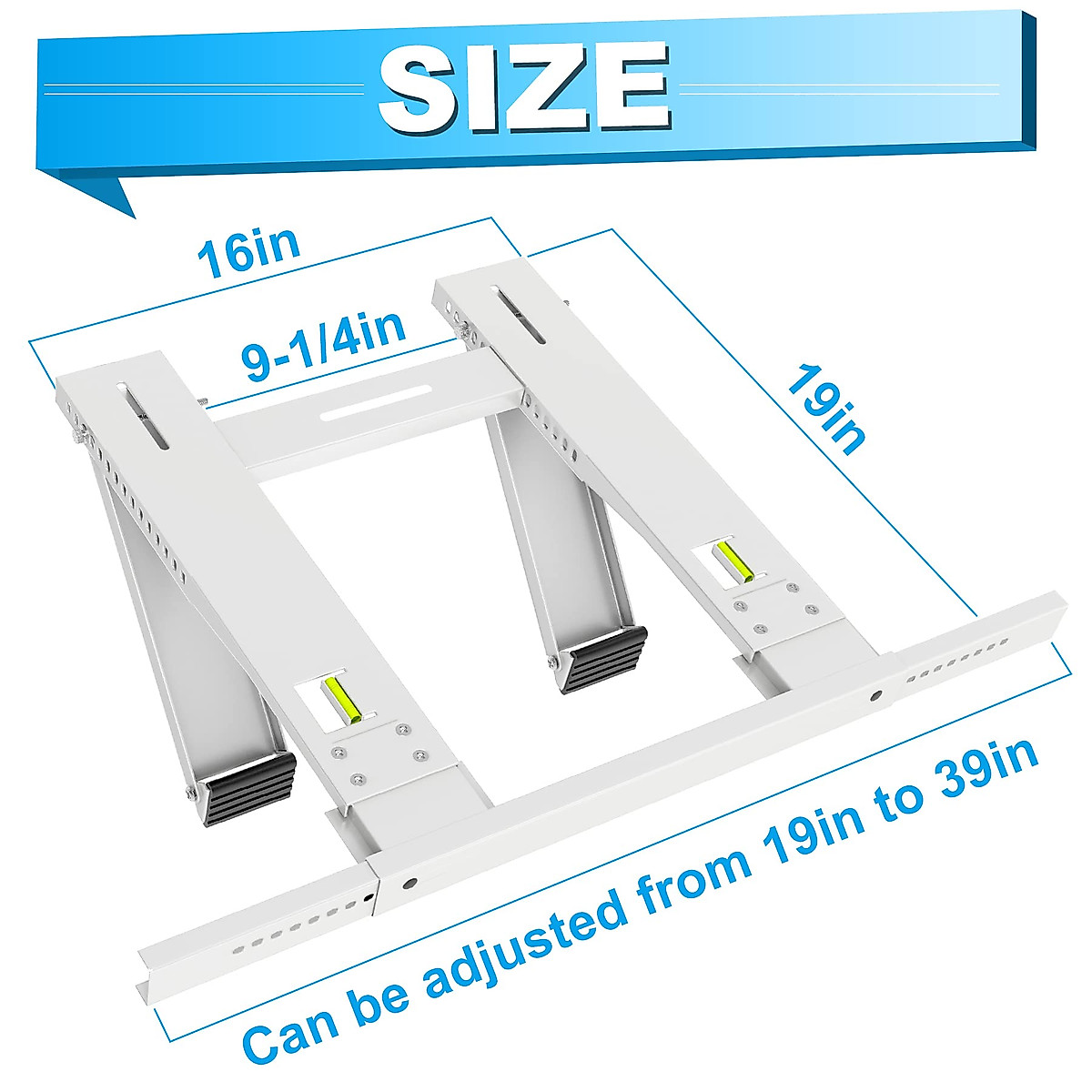 Air Jade Window Air Conditioner Bracket, Drill-Less Window AC Support Heavy Duty, Easy Installation No Drilling Required, Up to 200 lbs