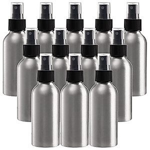 Youeon 12 Pack 4 Oz Fine Mist Spray Bottles, Aluminum Empty Spray Bottles, Reusable Bottles Small Spray Bottles for Travel, Cosmetic Perfume, Toner, Face Spray, Essential Oil Storage