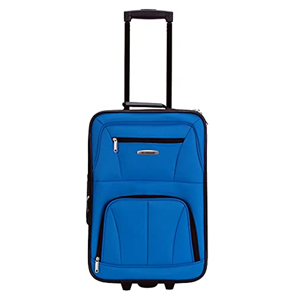 Rockland Journey Softside Upright Luggage Set,Expandable, Blue, 4-Piece (14/19/24/28)