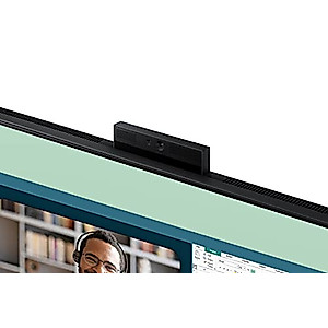 Samsung S40VA Series 24-Inch Computer Monitor, HDMI Monitor, 75Hz Monitor, IPS Monitor, Built-in Webcam, Built-in Speaker & Mic, FreeSync Premium (LS24A400VENXZA)