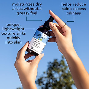 Sky Organics Organic Jojoba Oil for Face, Balancing Oil for Light Hydration & Helps Reduce Excess Oiliness, Suitable For Oily, Combination and Blemish-Prone Skin, 100% Pure & Cold-Pressed, 4 fl. Oz with ebook