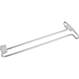Satin Chrome 11-7/16" x 1" x 1-3/8" Stem Glass Holder