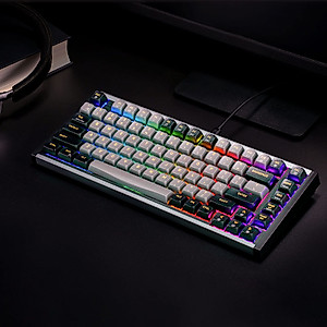 Hexgears X5pro Wireless Mechanical Keyboard, Triple Mode BT5.0/2.4G/USB-C Mechanical Keyboard with Kaihl Box Switch, I2 Mechanical Keyboard, 75% Gaming Keyboard 83