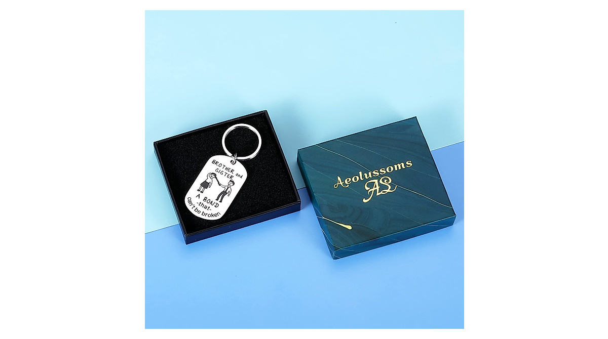Funny Sister and Brother Keychain - Perfect Gift from Siblings