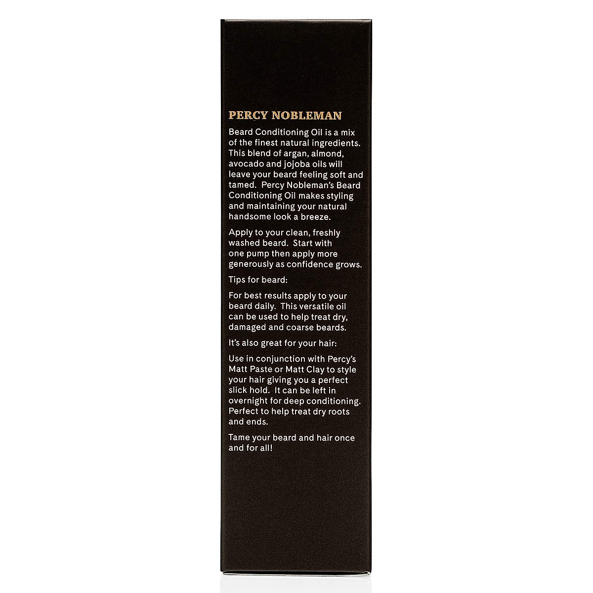 Percy Nobelman Beard Conditioning Oil, Signature Scented, 3.38 Ounce