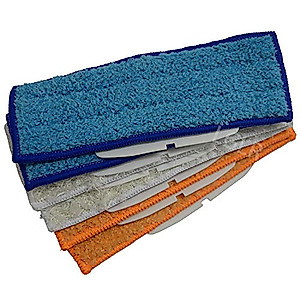 Syxtidy 6 Pack Washable Reusable Mopping Pads for iRobot Braava Jet 240 241 (2 Wet Pads, 2 Dry Pads, 2 Damp Pads)