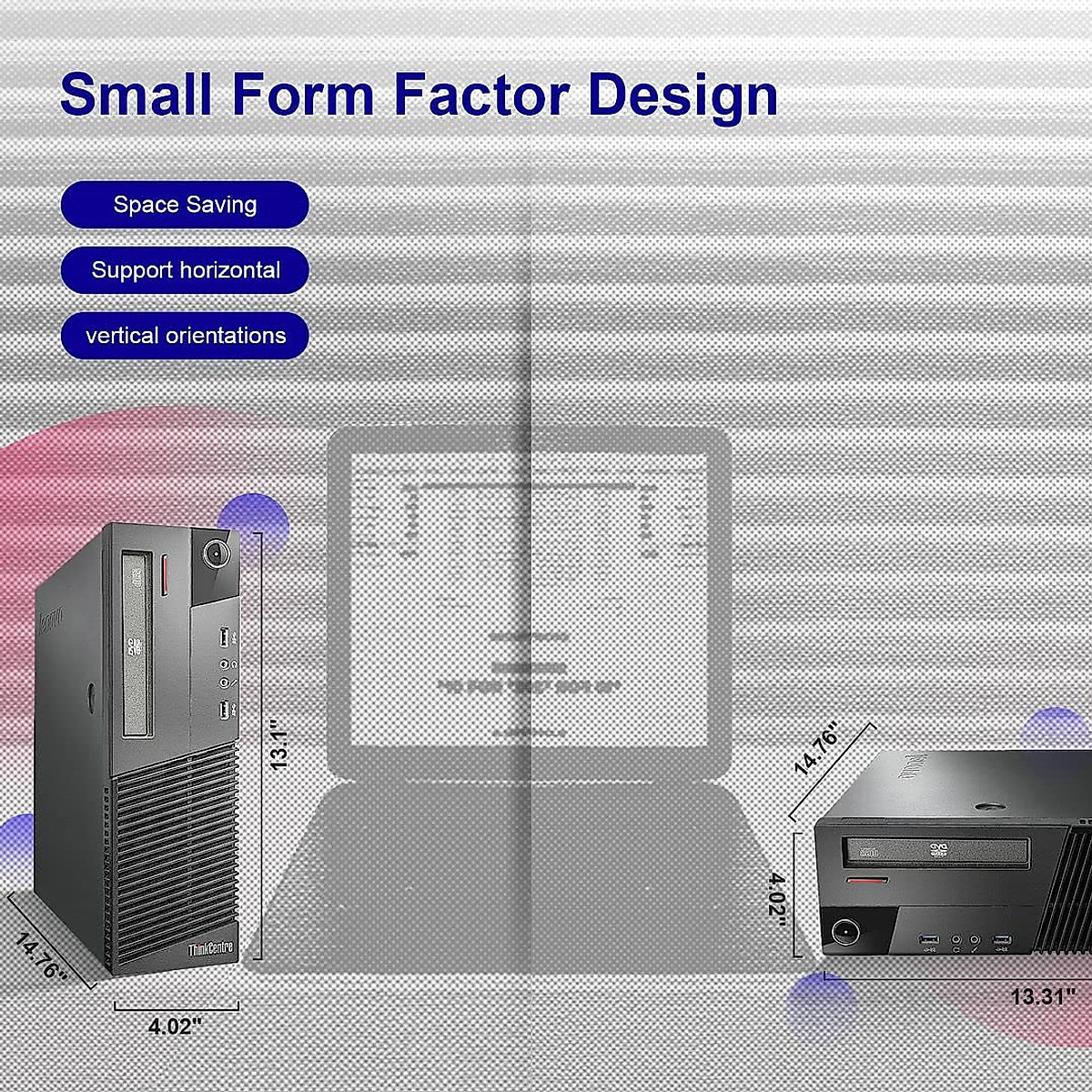 Lenovo ThinkCentre M83 SFF Desktop PC, Intel Quad Core i7 Upto 4.0GHz,16GB Ram, New 1TB SSD, AC Wi-Fi, DVD-ROM, Keyboard, Mouse, Windows 10 Pro (Renewed)