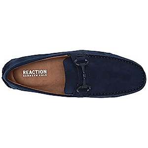 Kenneth Cole REACTION Men's Dawson Bit Driver Driving Style Loafer, Navy, 11