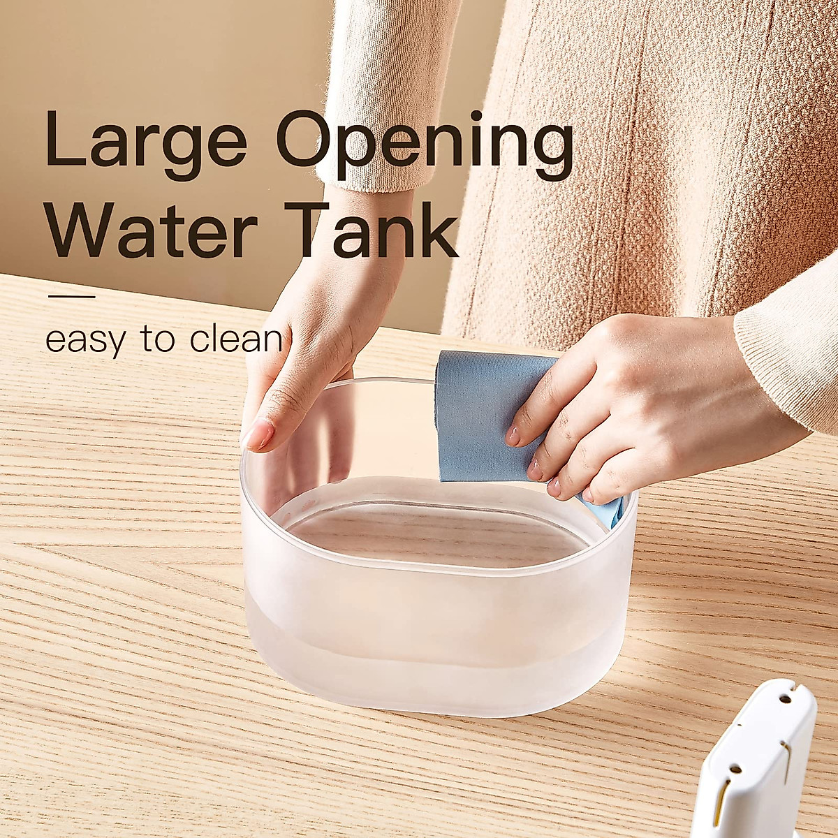 Small Portable 1L Humidifier, Mini Top Fill Cool Mist Air Humidifier, Dual Nozzles Desktop Humidifier for Baby Bedroom Office, Whisper-Quiet Operation, 2 Spray Modes & Night Light Modes, Auto Shut-Off