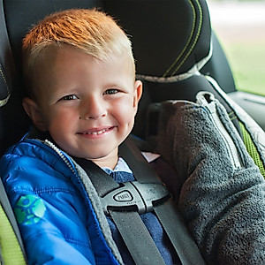 Buckle Me Baby Coats - Safer Car Seat Girls Warm Winter Jacket/Quick Close Winter Coat - Little Darling Blush Pink - Infant Size 18 Months - As Seen On Shark Tank