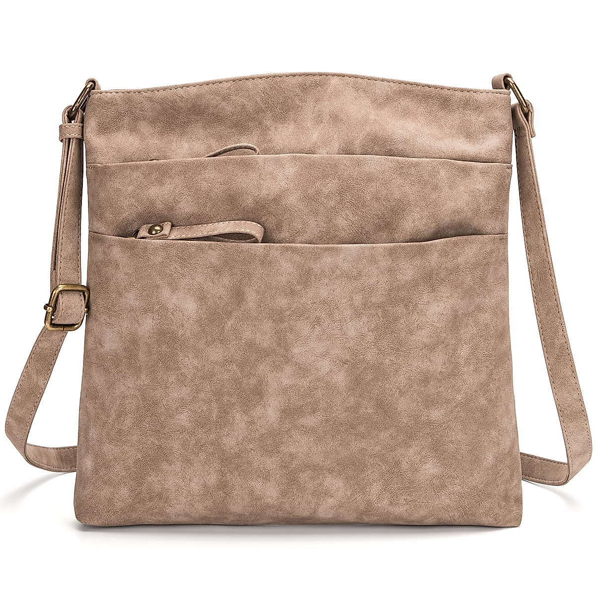 KouLi Buir Crossbody Purse for Women, Soft PU Leather Shoulder Handbags Crossover Bags with Multi Pocket