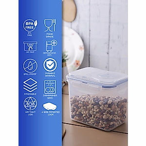 Lock&Lock 33.8-Fluid Ounce Rectangular Food Container with Flip Lid, Tall, 4.1-Cup