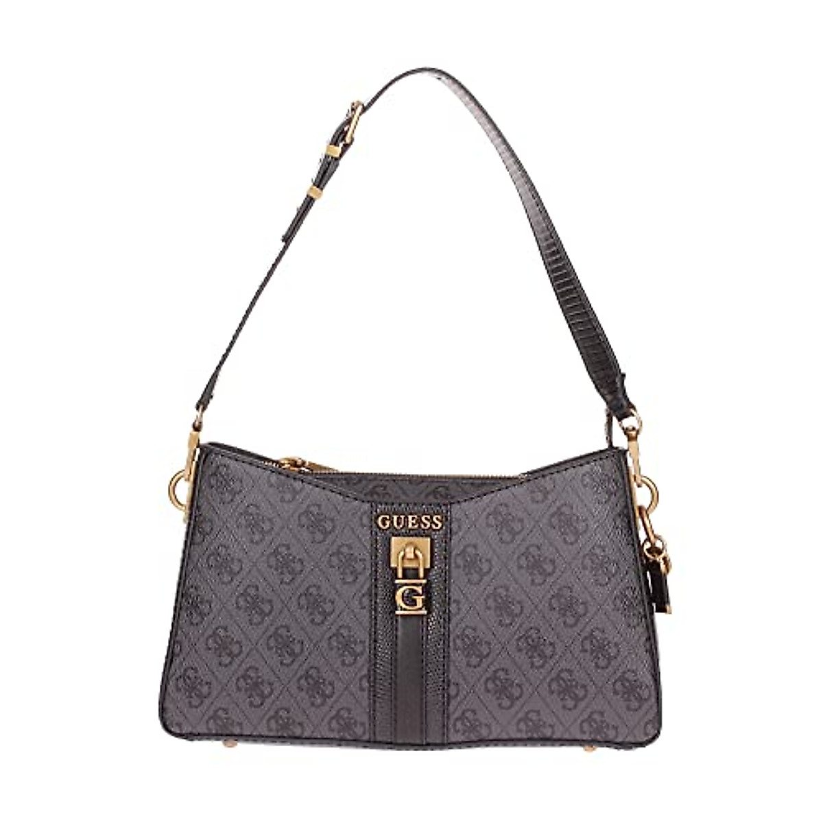 GUESS Ginevra Elite Shoulder Bag, Coal Logo